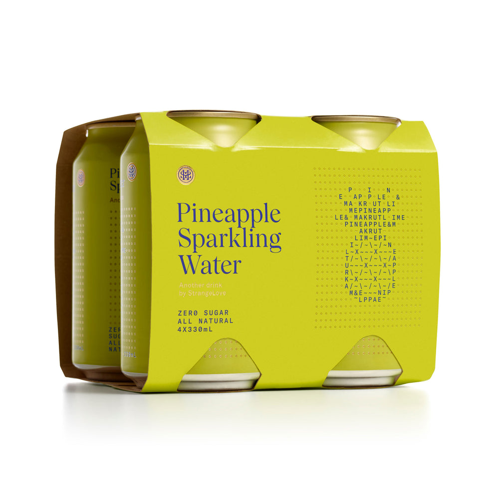 Strangelove Pineapple Sparkling Water Cans 4 Pk – Wholefood Circus